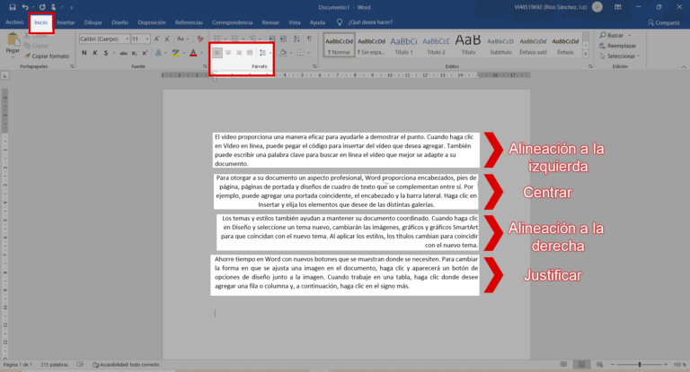 🏅Capítulo 05: La regla de Word y opciones de alineación