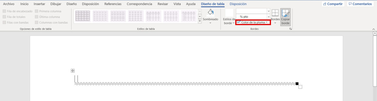 Como hacer líneas horizontales en Word