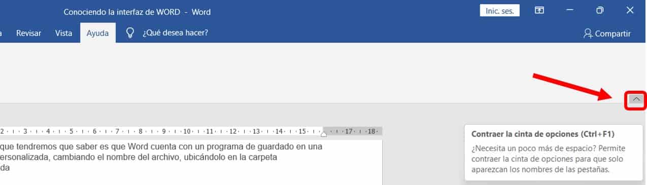Capítulo 1: Conociendo la interfaz de WORD