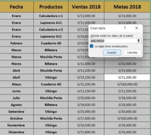 CREAR y trabajar TABLAS