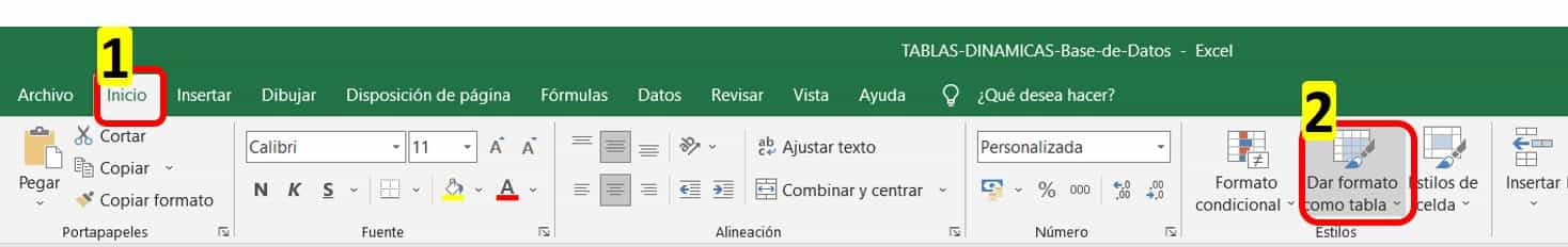 CREAR y trabajar TABLAS