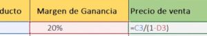 Como calcular en Excel el PRECIO DE VENTA incluido tu MARGEN DE ...