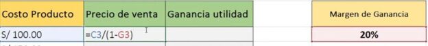 Como calcular en Excel el PRECIO DE VENTA incluido tu MARGEN DE ...