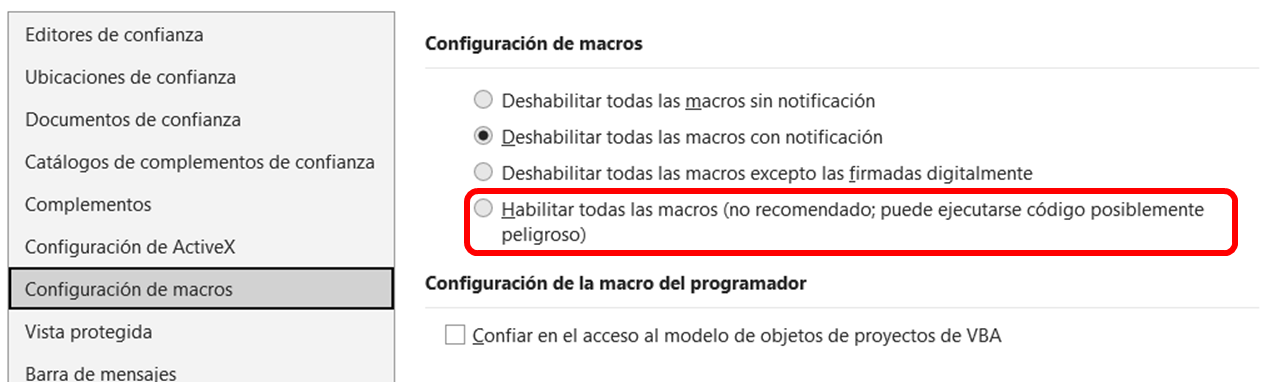 🚀 Como activar macros en Excel