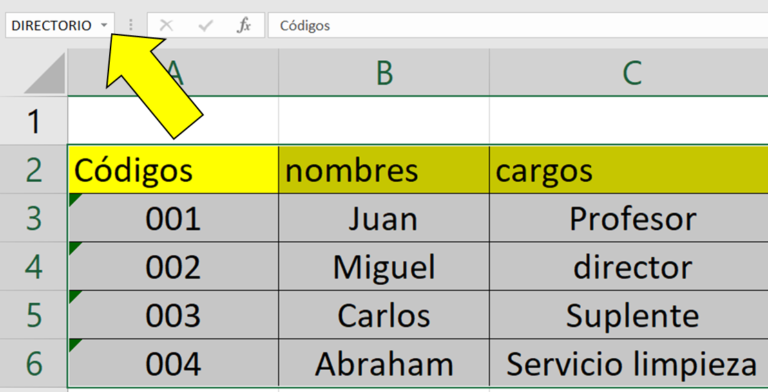Cómo hacer un directorio en Excel