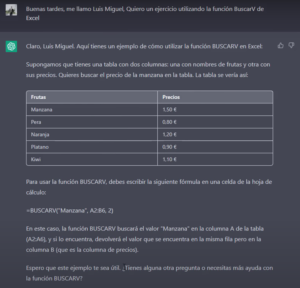 Aplicar la (IA) Inteligencia Artificial en Excel