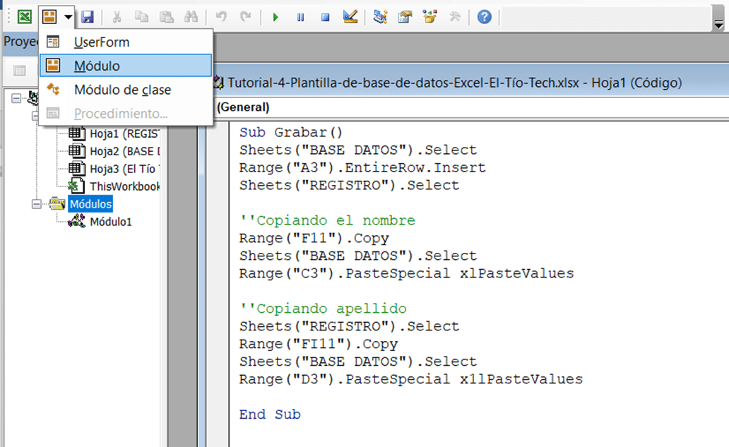 🏅 Como crear una BASE DE DATOS en Excel 2023